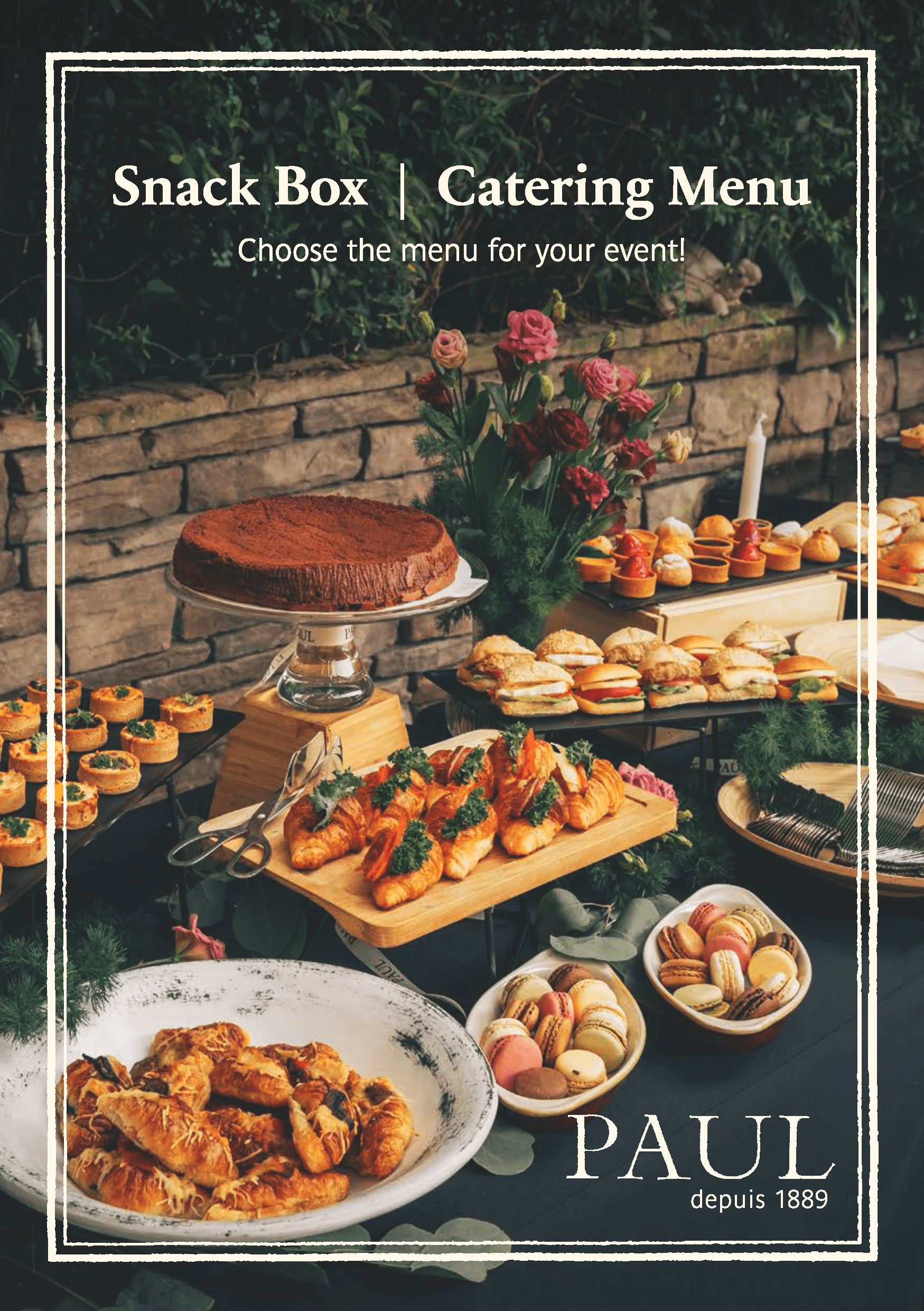 PAUL Catering menu, Snack box, - paulthailand