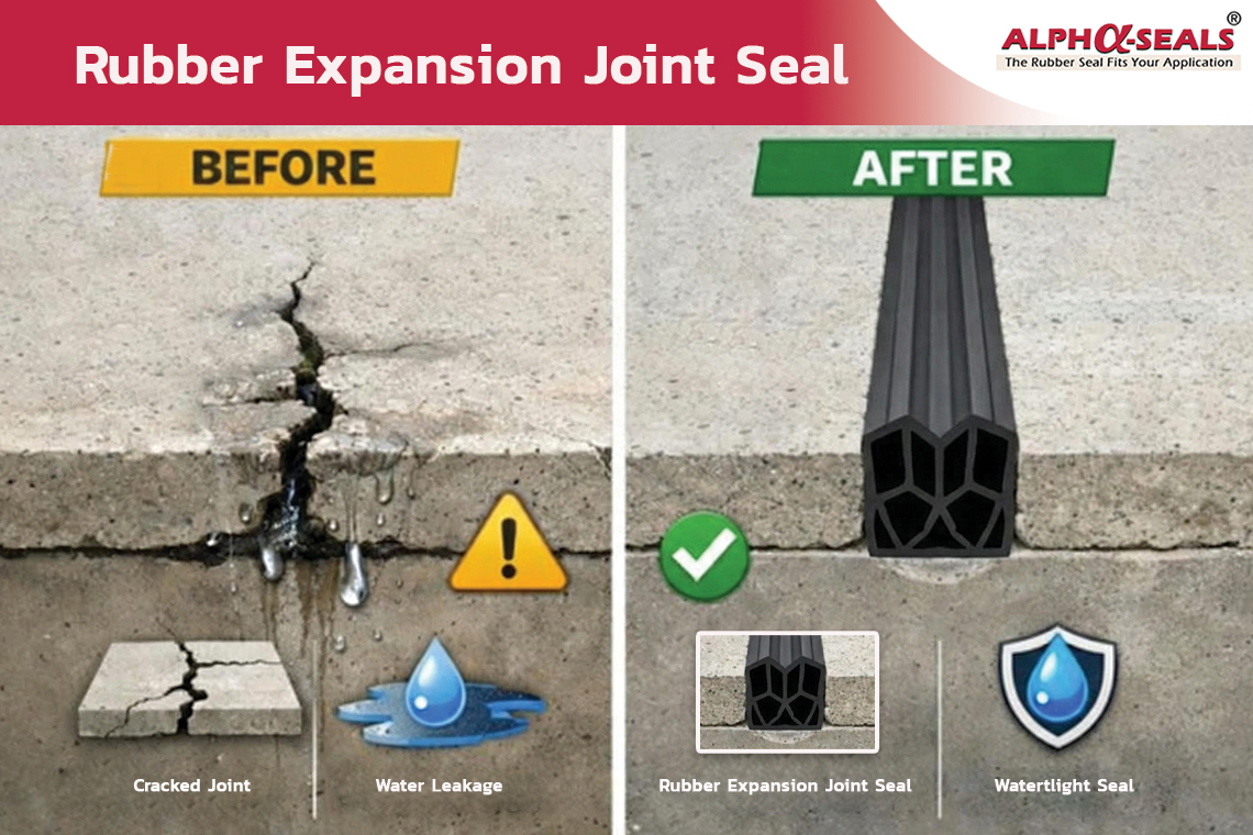 Rubber Expansion Joint Seal for Structural Movement Control