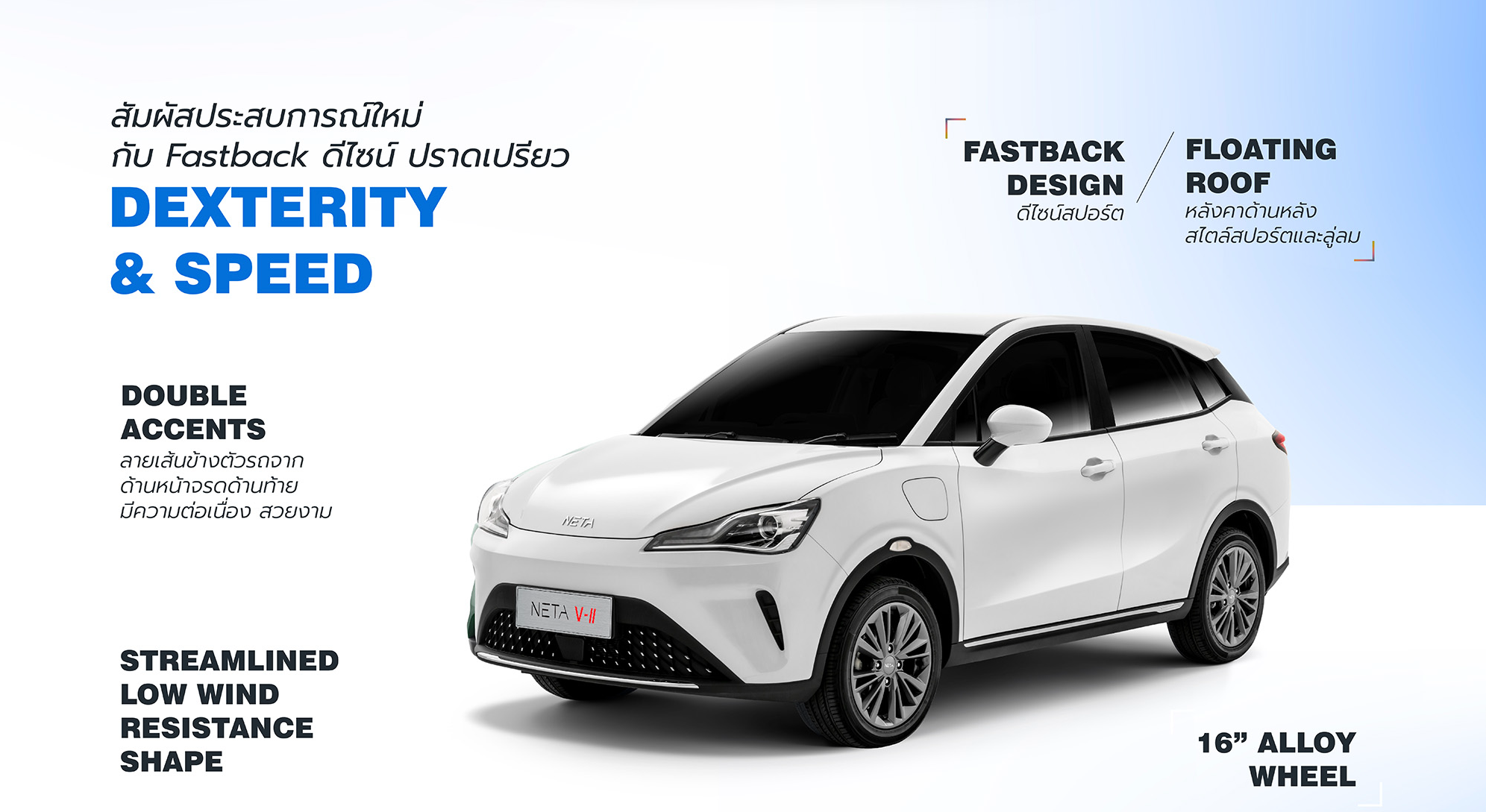 NETA V-II เติมเต็มทุกไลฟ์สไตล์ ของคนรุ่นใหม่