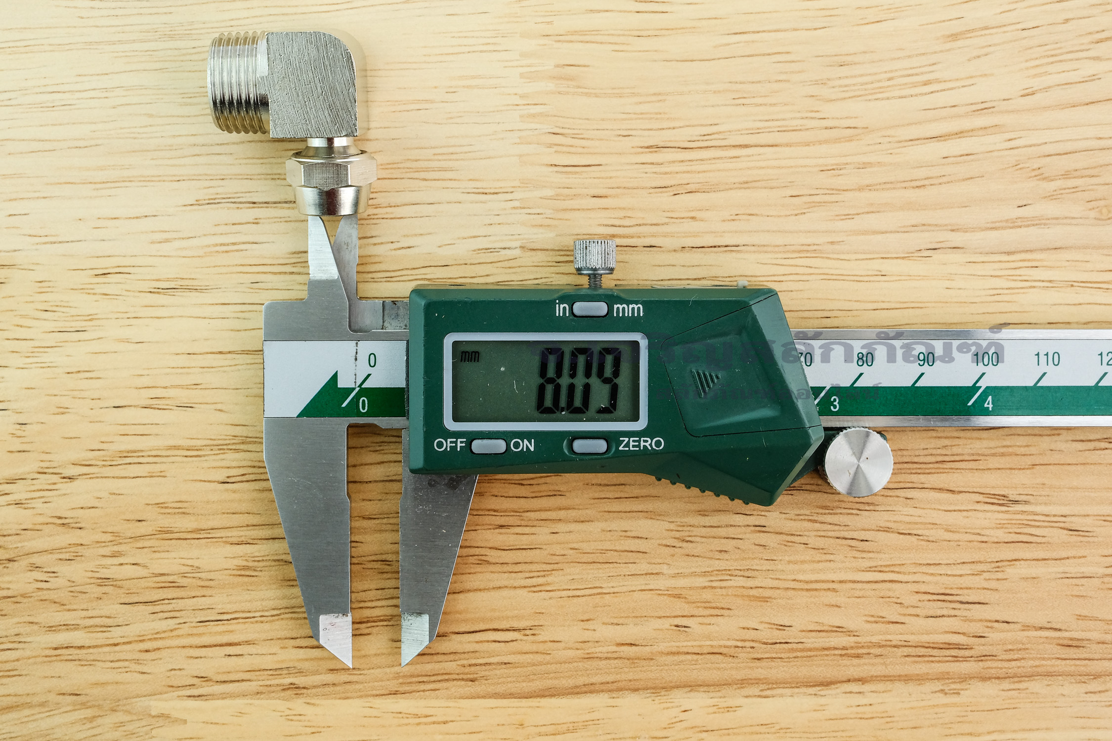 ข้อต่อสายแบบสวมขันอัด แบบงอ 90° ทองเหลืองอย่างดี (เกลียวนอก x เสียบสาย ...