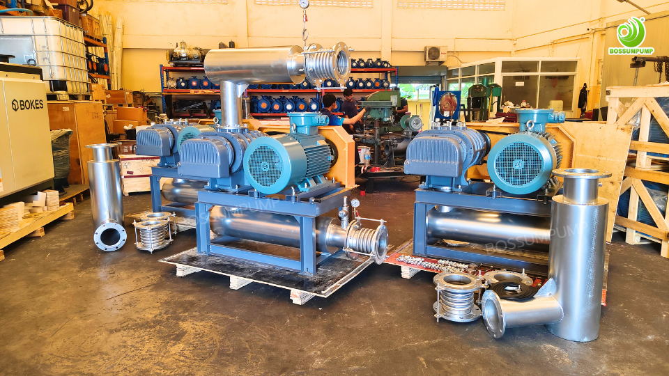 Three Lobe Roots Gas Blower