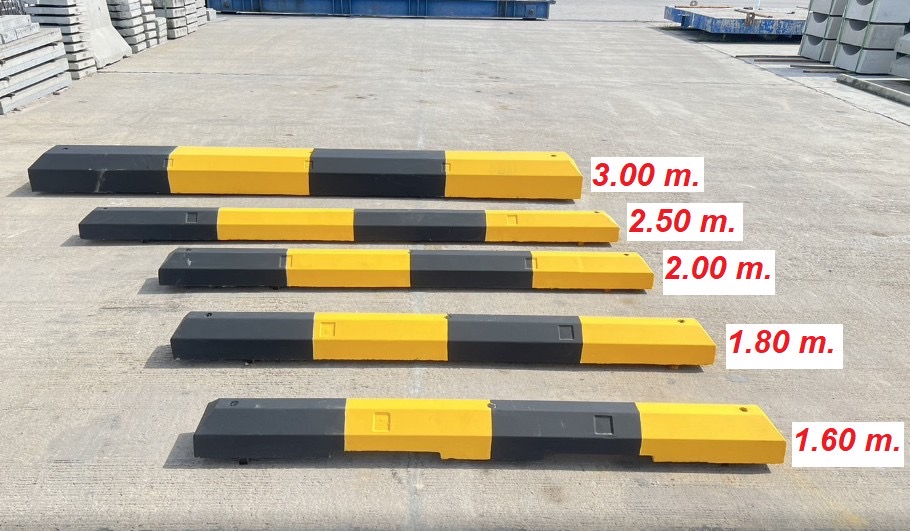 Wheel Stopper ที่ห้ามล้อคอนกรีต ที่หยุดล้อรถยนต์ มีช่องติดสติกเกอร์ ...