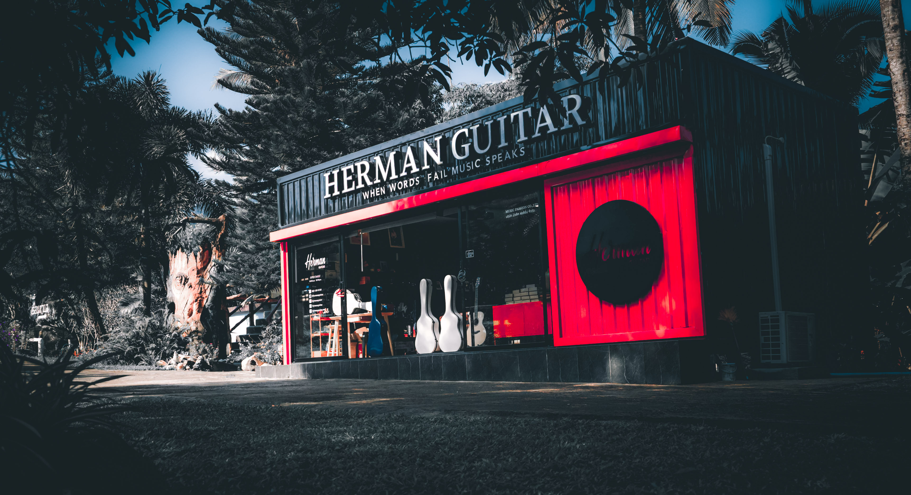 กีตาร์โปร่ง อุปกรณ์กีตาร์ Acoustic Guitar Herman Guitar