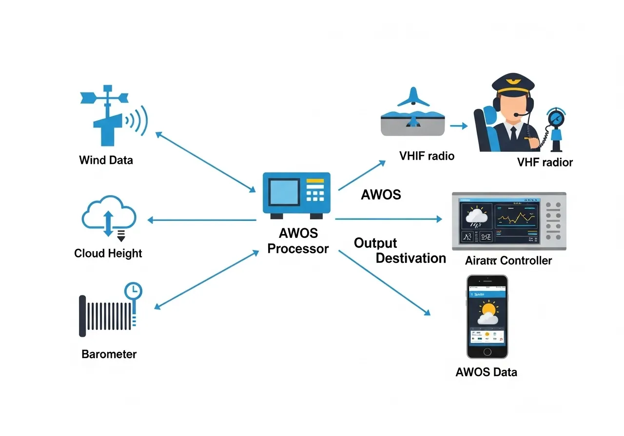 AWOS คืออะไร? ระบบตรวจอากาศอัตโนมัติสำหรับสนามบิน