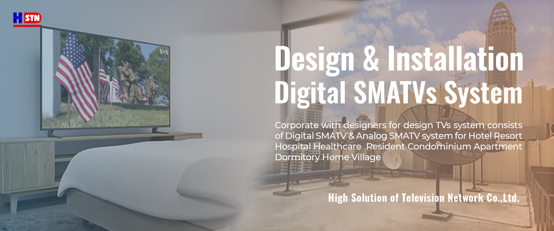 งานระบบ Digital TV IPTV MATV Signage OLED TV Hospitality Head-End ดิจิตอลทีวี ไอพีทีวี