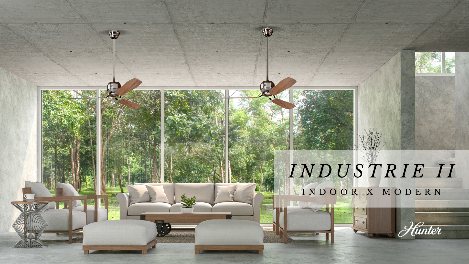 Hunter Modern Ceiling Fan - พัดลมเพดานโมเดิร์น