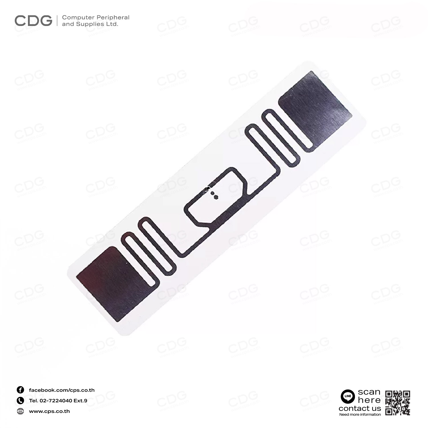 RFID UHF Tag Passive Adhesive Label 73x24mm