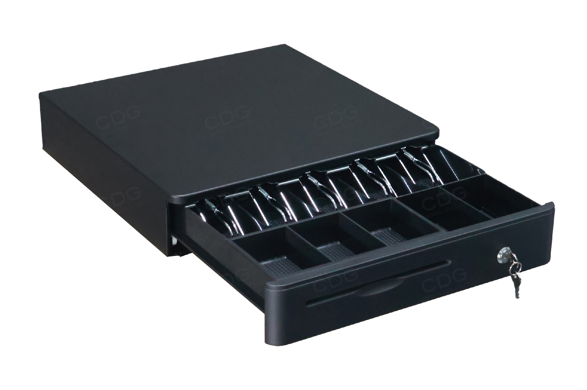 ลิ้นชักเก็บเงิน Cash Drawer HER-405R (5 Bills, 5 Coins) RJ11