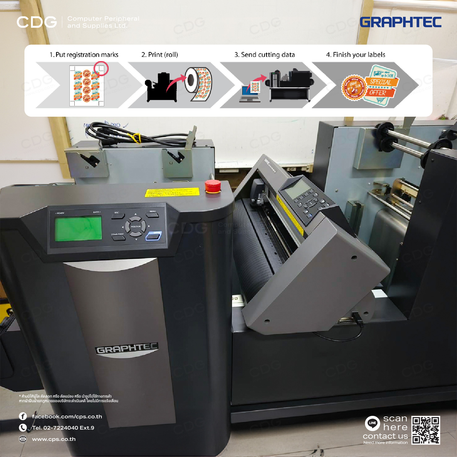 Graphtec Cutting Plotter DLC1000 Digitals Label Finishing - cps