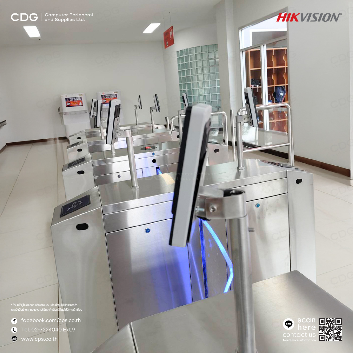 เครื่องสแกนใบหน้า และลายนิ้วมือ Hikvision DS-K1T342MFX-E1