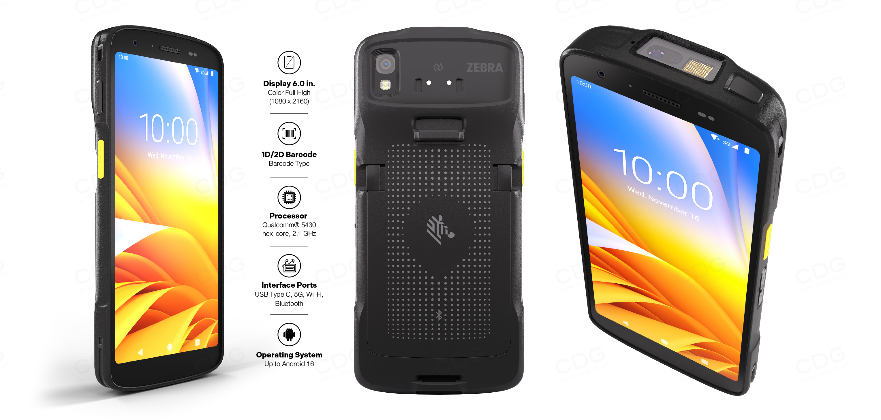 เครื่องอ่านบาร์โค้ดมือถือ Zebra TC22 Mobile Computers