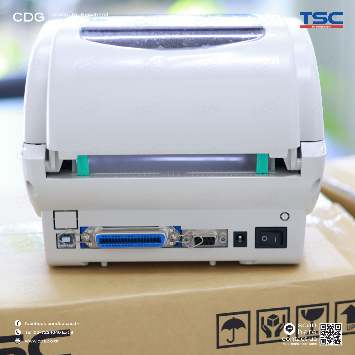เครื่องพิมพ์บาร์โค้ด Barcode Printer TSC รุ่น TDP-247 / 4"