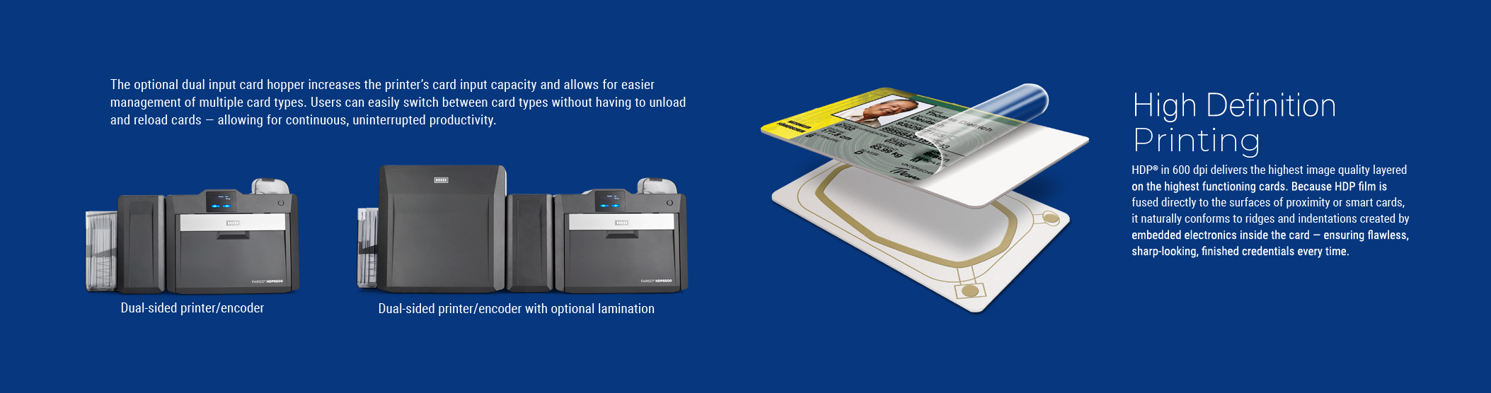 HID FARGO® HDP6600 ID Card Printer & Encoder