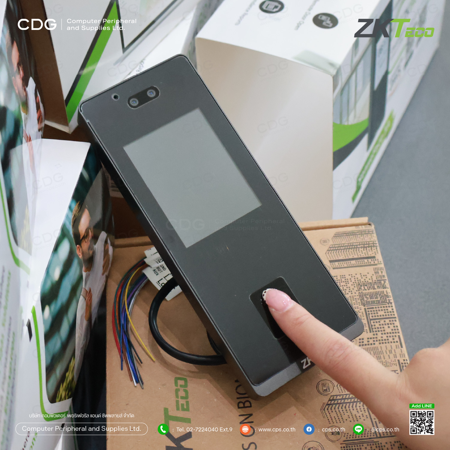 ZKTeco SenseFace 3A เครื่องควบคุมการเข้าออก (Access Control)