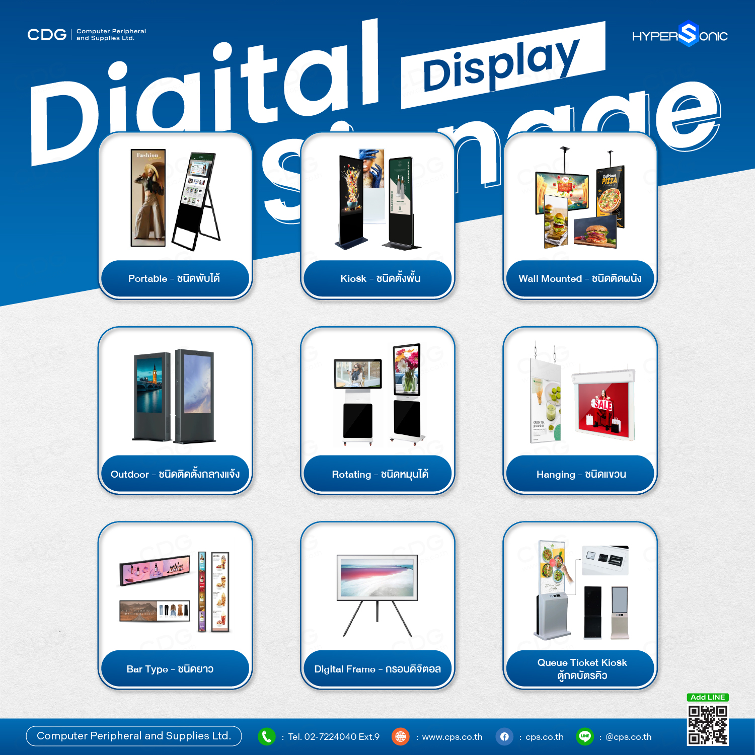 Hypersonic Model HL4000 (Wall Mount Advertising Display)