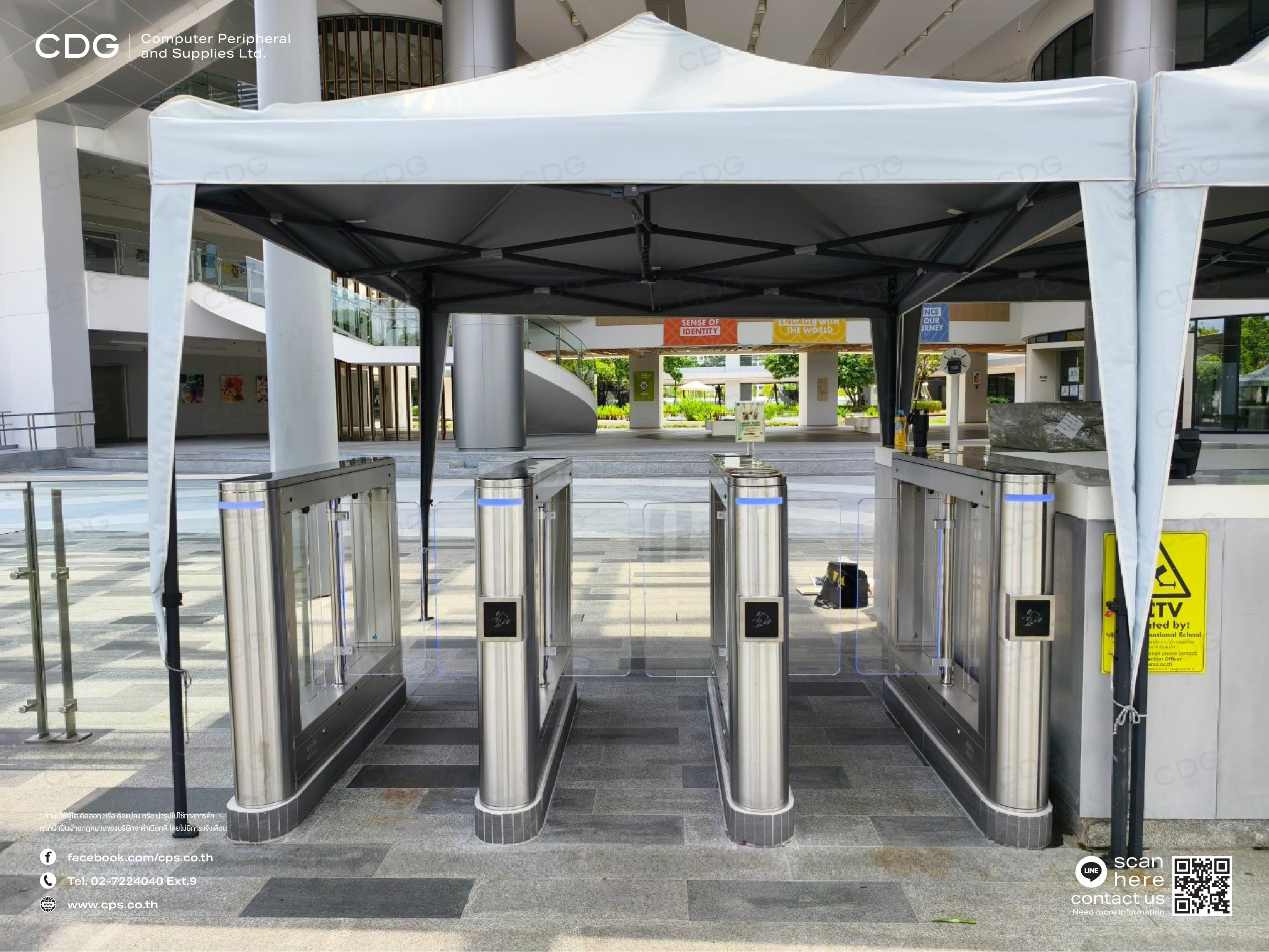 Swing Gate Turnstile Model H306W (Outdoor) Gate Control