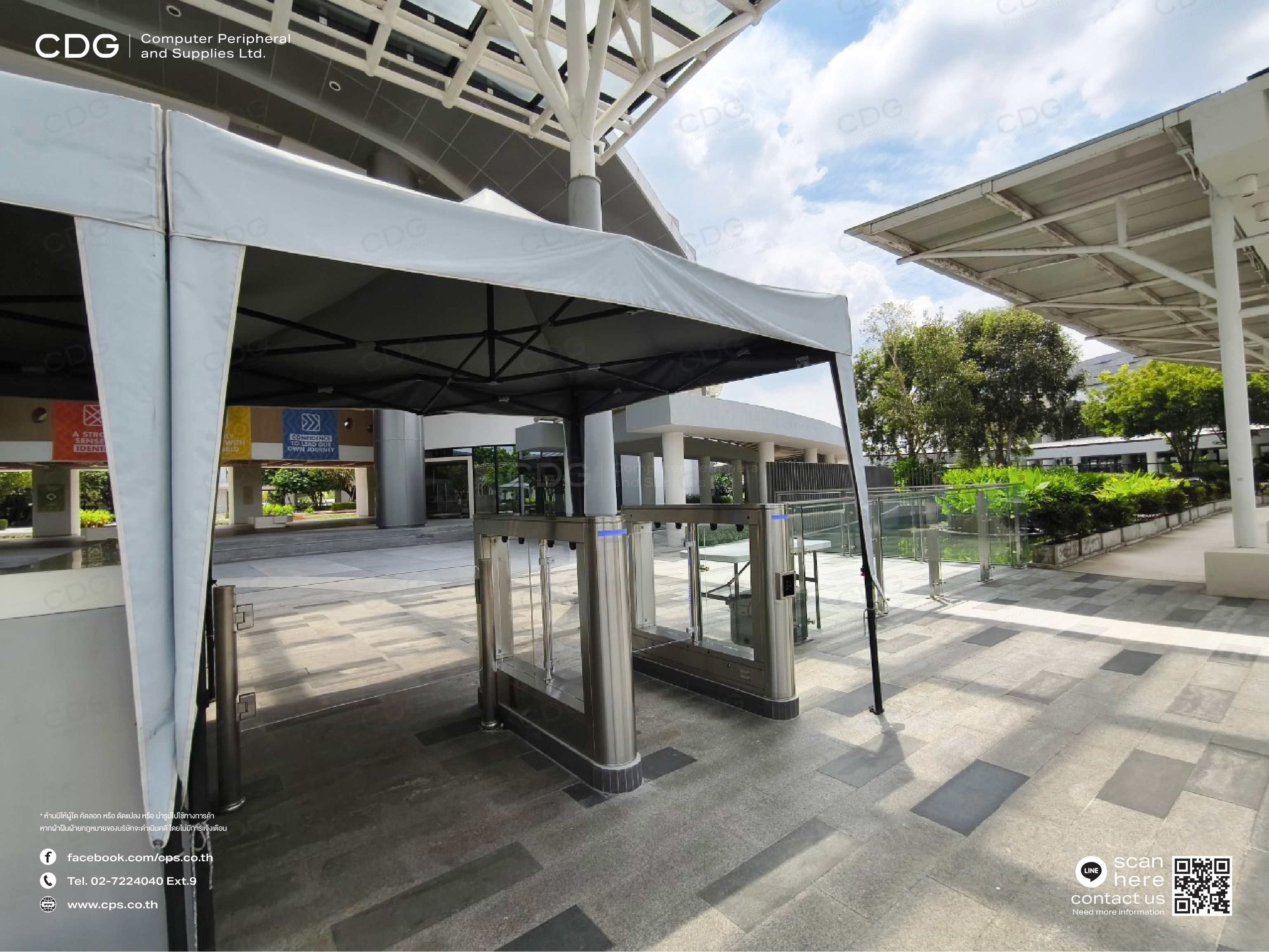 Swing Gate Turnstile Model H306W (Outdoor) Gate Control