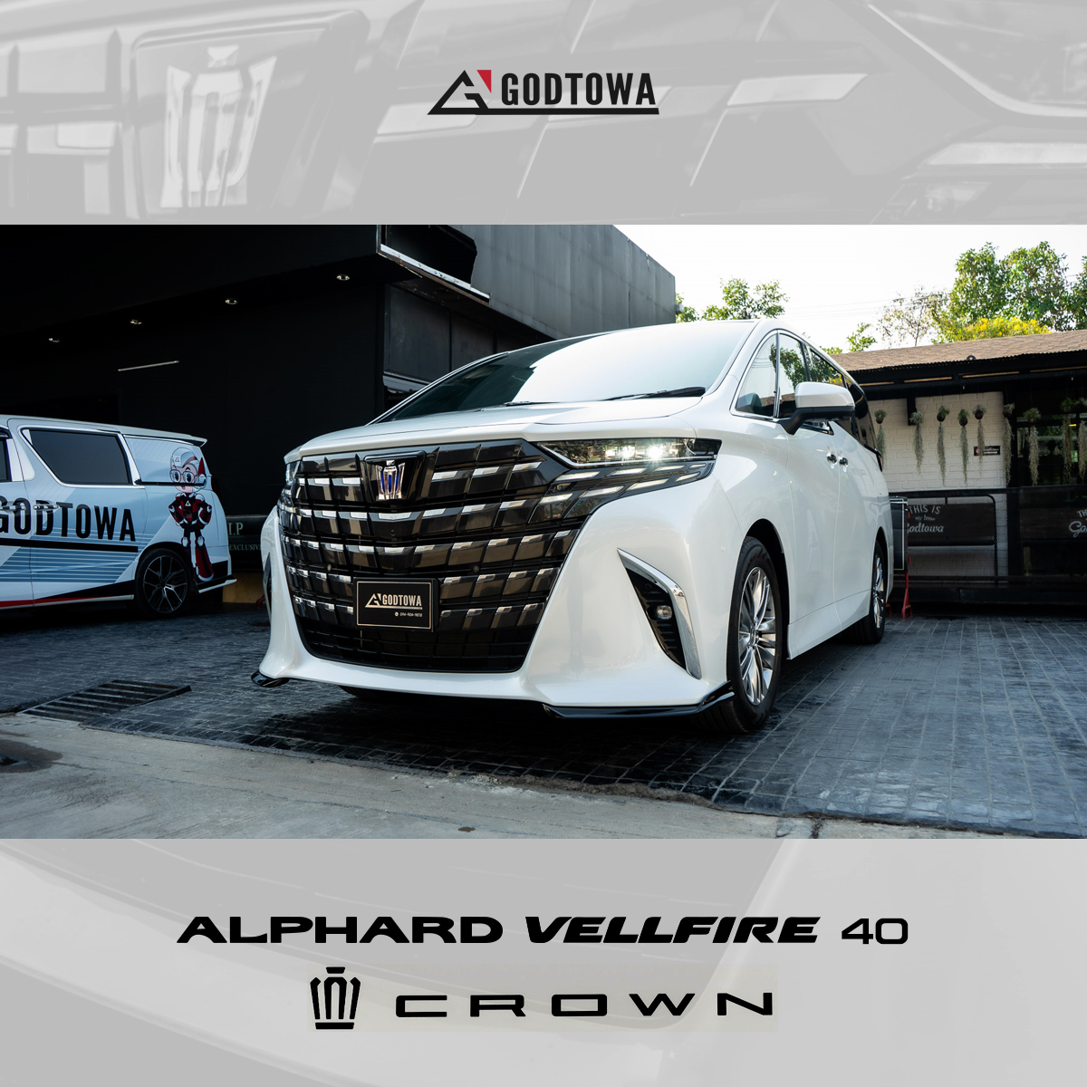 โลโก้ TOYOTA CROWN สำหรับรถยนต์ ALPHARD / VELLFIRE 40