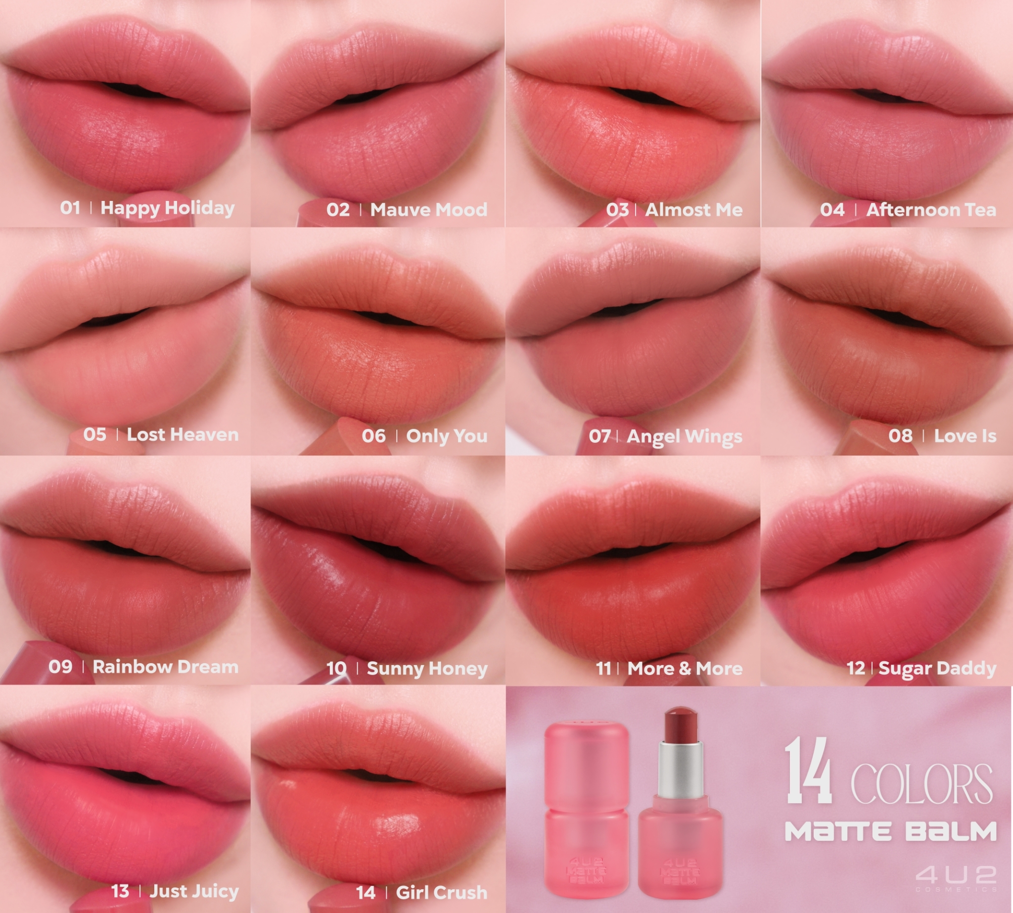 4U2 MATTE BALM LIPSTICK - 4u2thailand