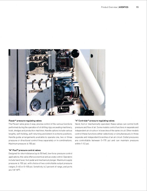 AVENTICS PNEUMATIC PRODUCT