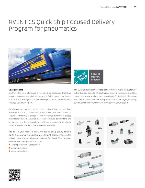 AVENTICS PNEUMATIC PRODUCT