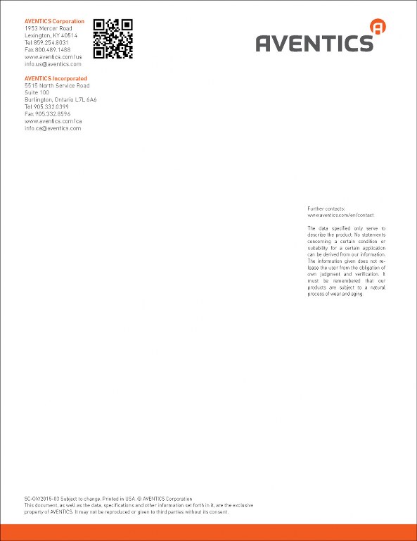 AVENTICS PNEUMATIC PRODUCT