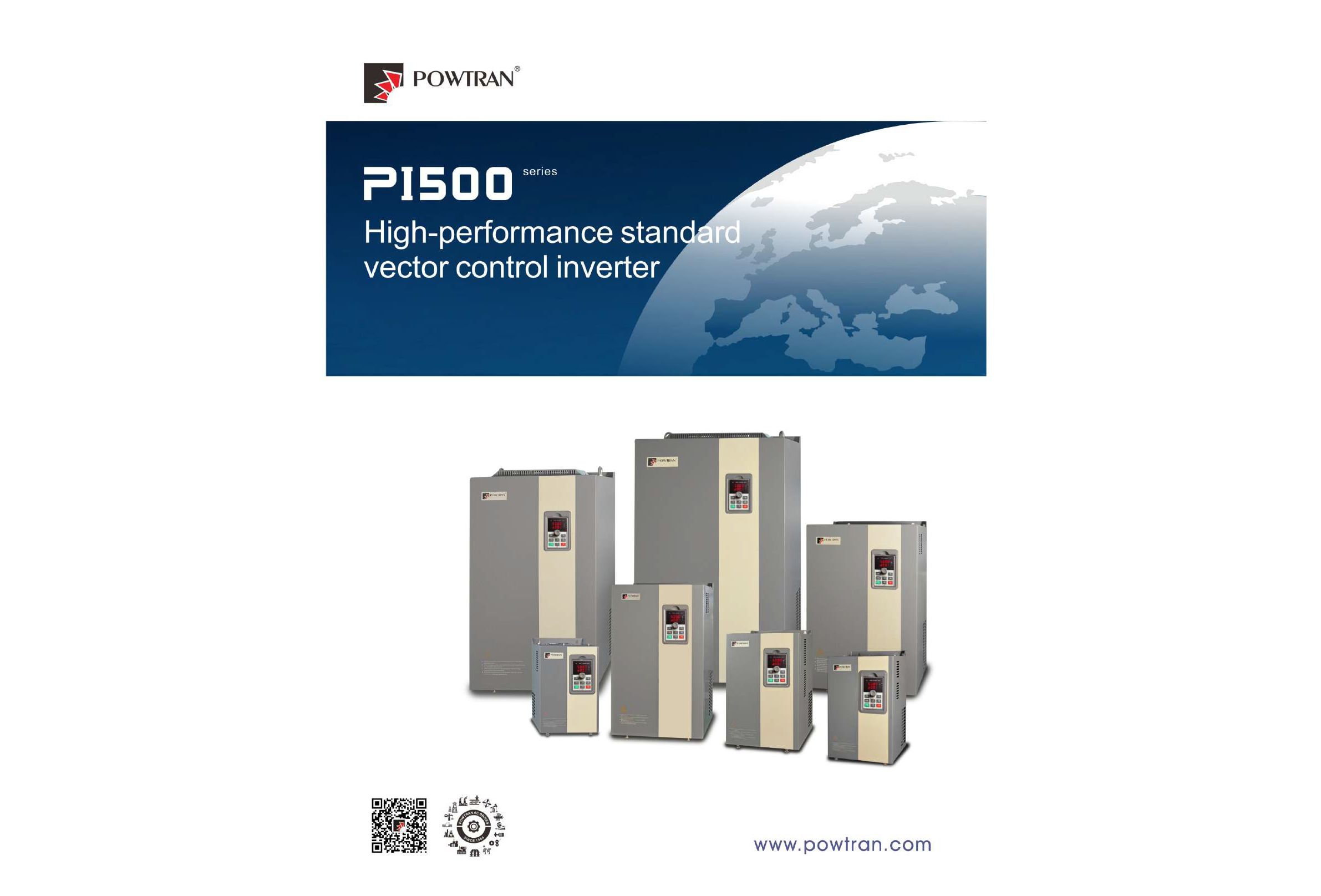 INVERTER POWTRAN PI500 011G1 11kW 15HP 220V