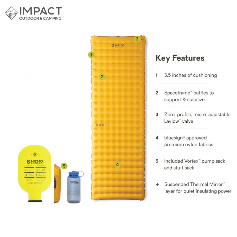 Nemo แผ่นรองนอน Tensor Trail Ultralight Insulated Sleeping Pad