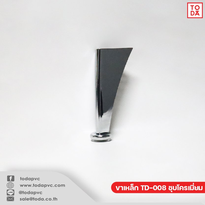 Steel leg TD-008 chrome plated - todapvc