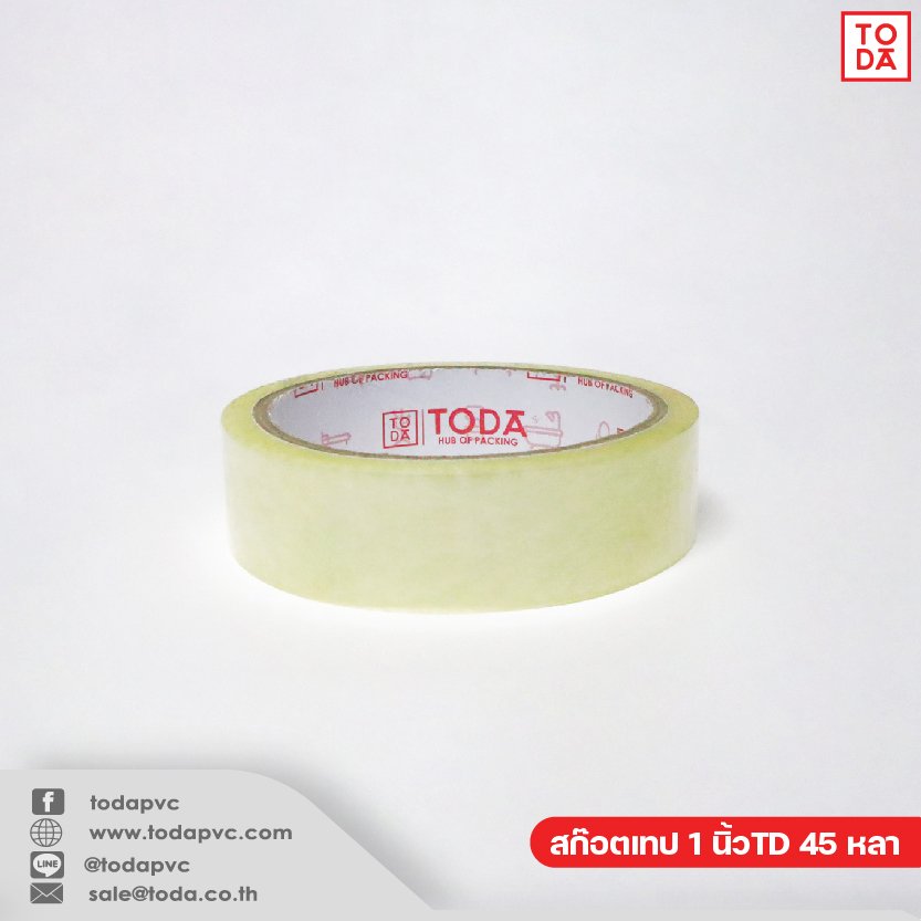 Transparent tape 1 inch TD - todapvc