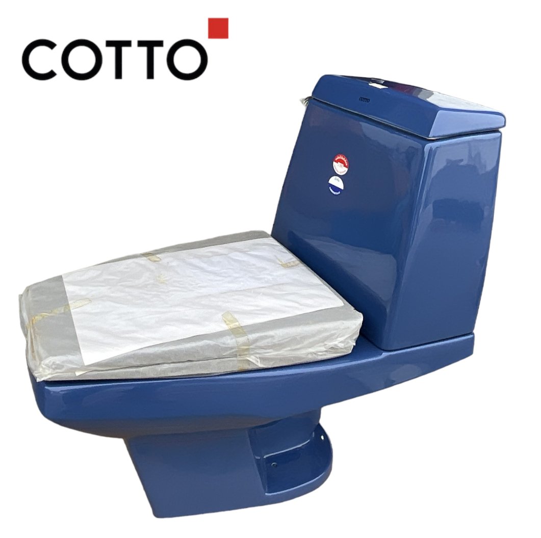 C106 สุขภัณฑ์ แบบสองชิ้น 6 ลิตร รุ่น IMPERIAL สีน้ำเงิน - COTTO