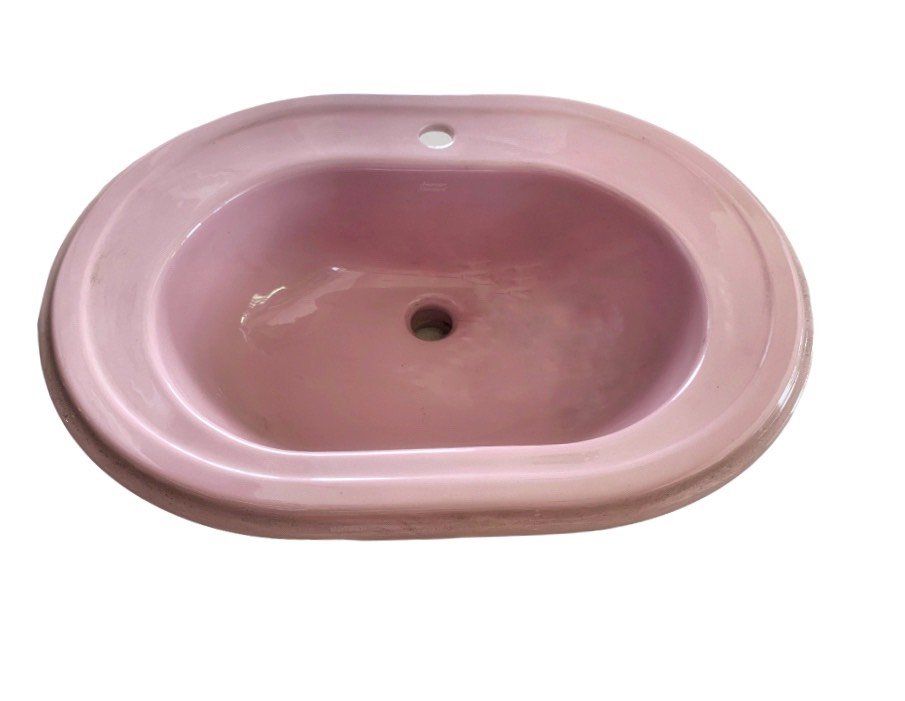 TF-0425 อ่างล้างหน้าฝังบนเคาน์เตอร์ รุ่น HERITAGE สีชมพู Penthouse ...
