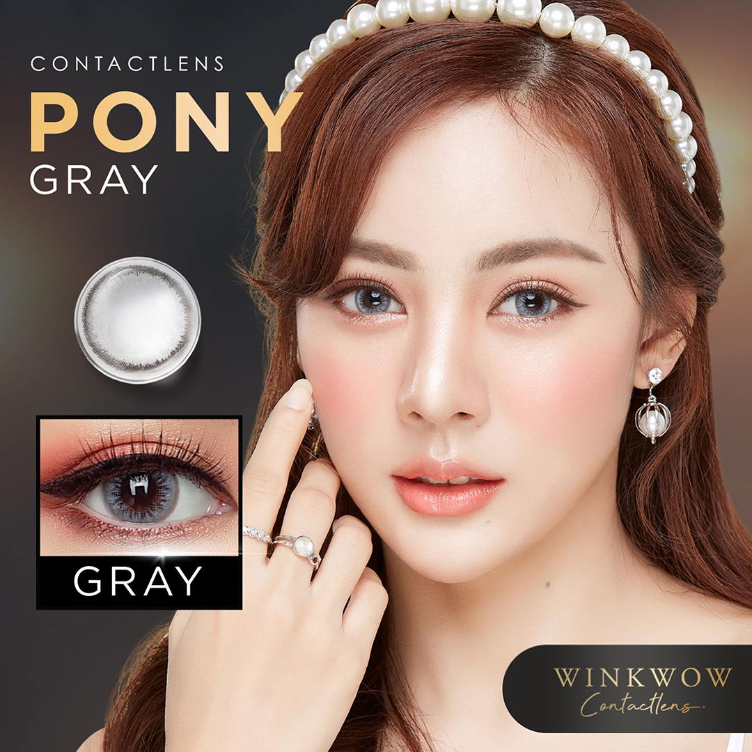 pony gray wink wow - winkcontactlens