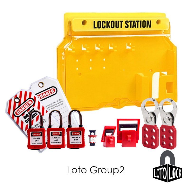Lockout Tagout Set Group2 สำหรับ1-3ท่าน LOTO LOCK®