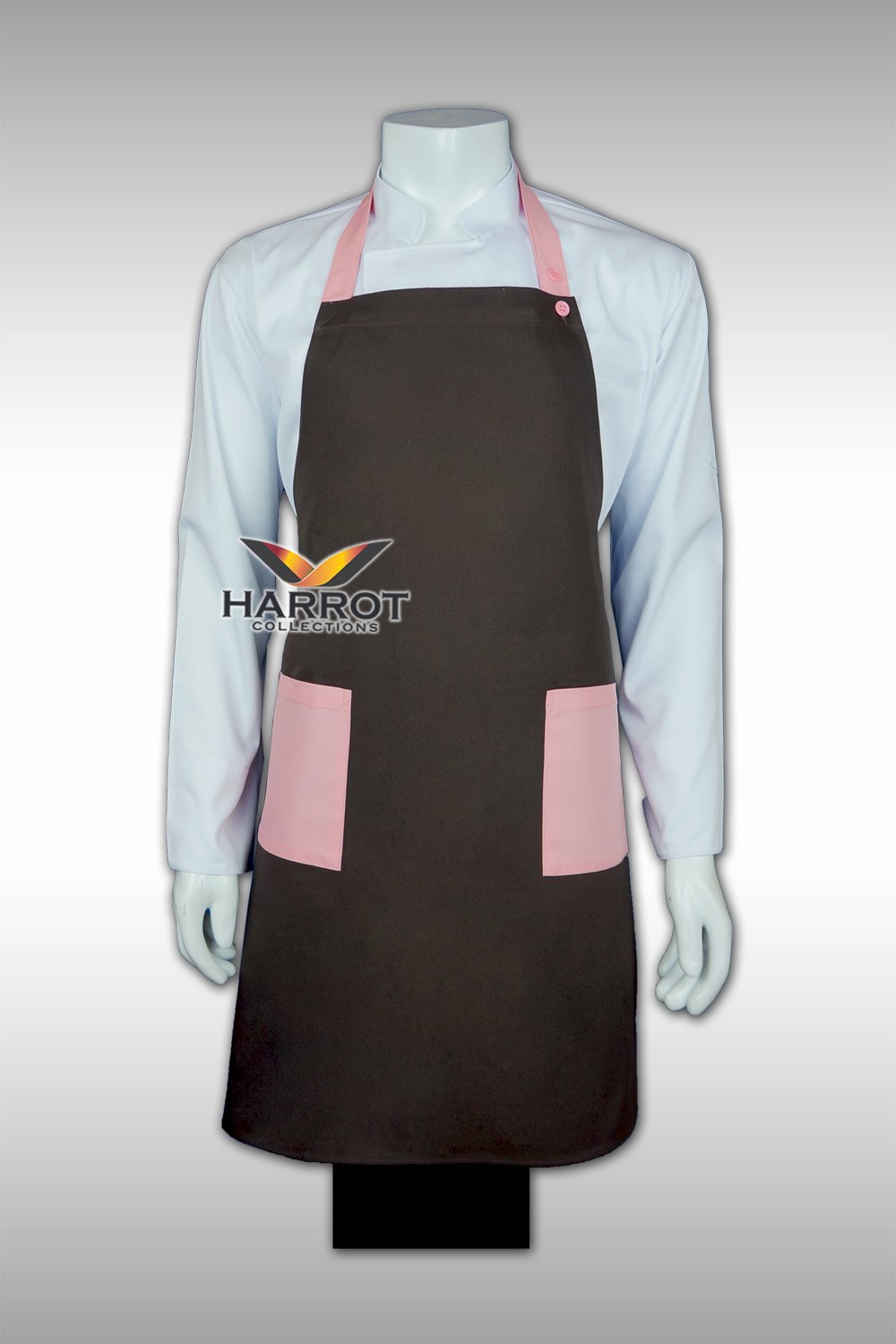 Brown-Ping Full Apron - harrot