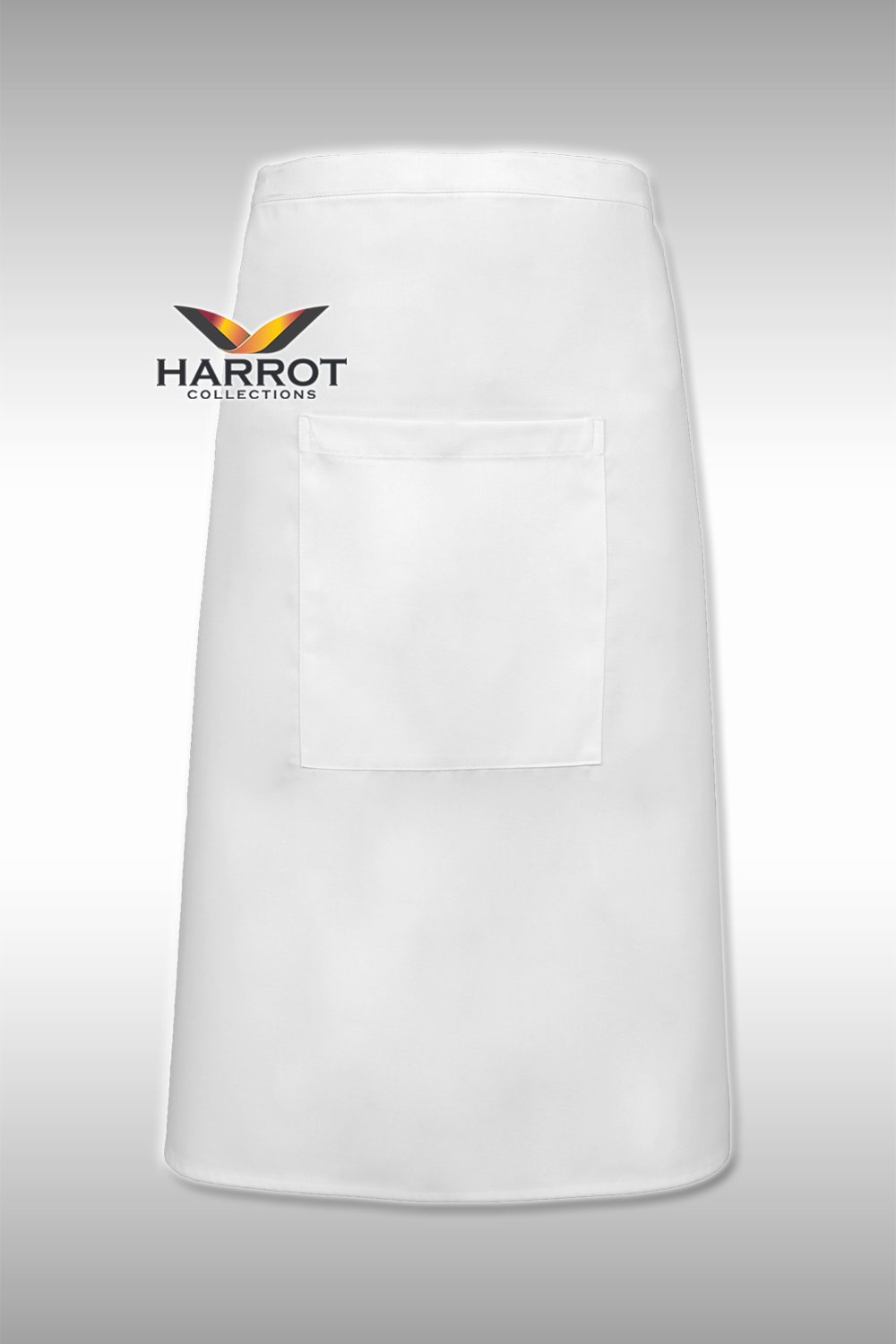 White Half Long Apron - harrot