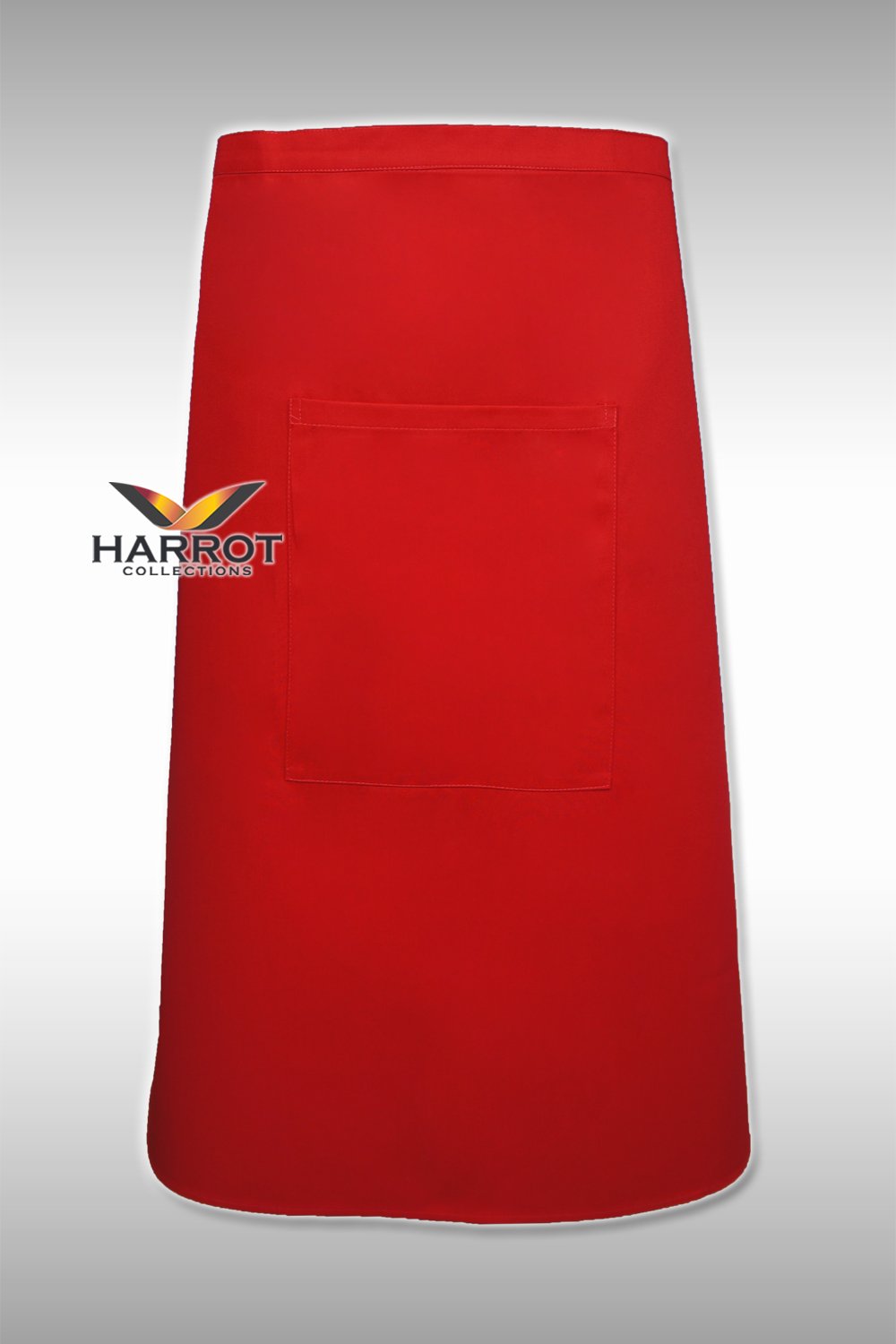 Red Half Long Apron - harrot