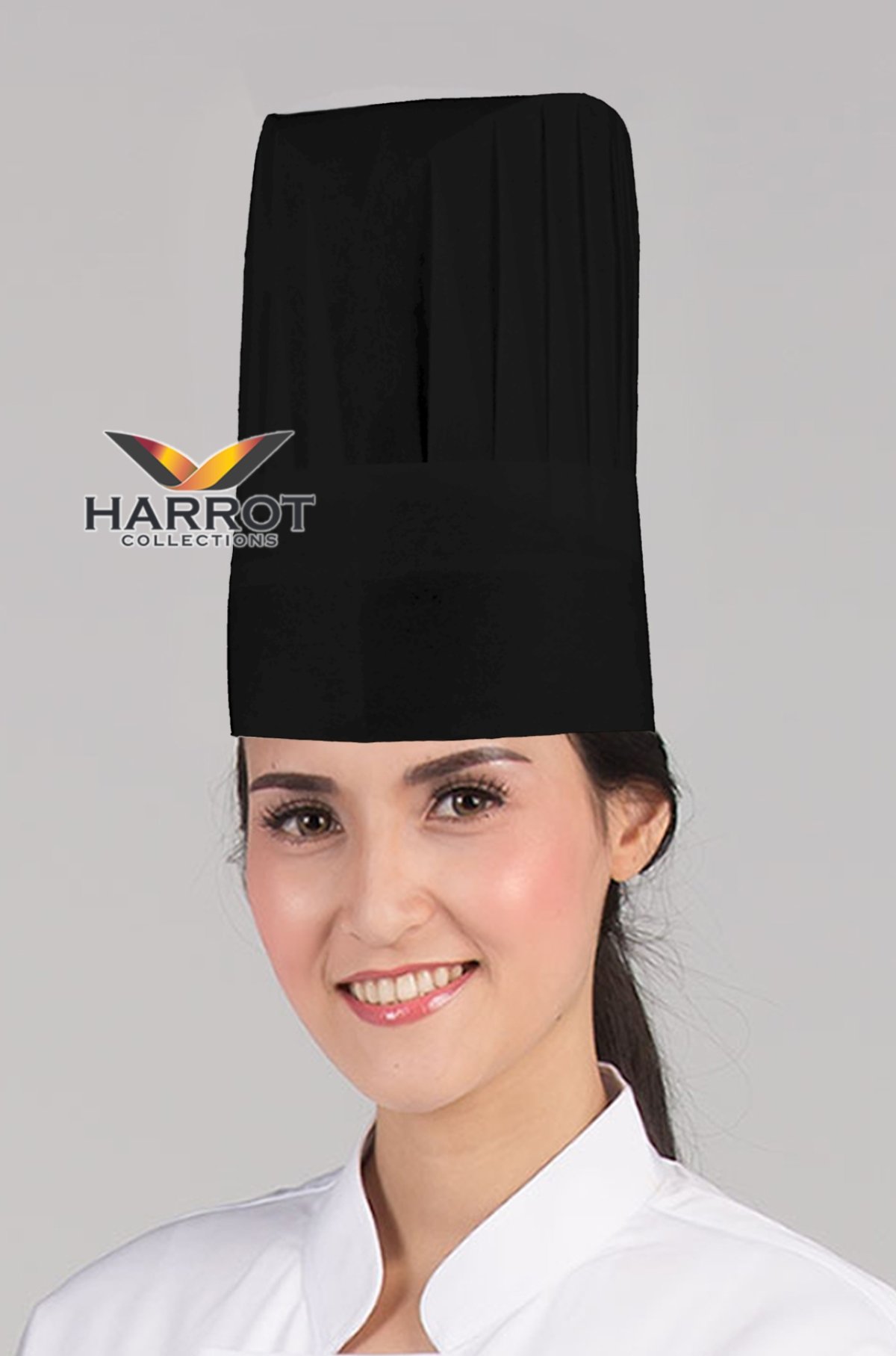 Black Paper Chef Hat 9 inches - harrot