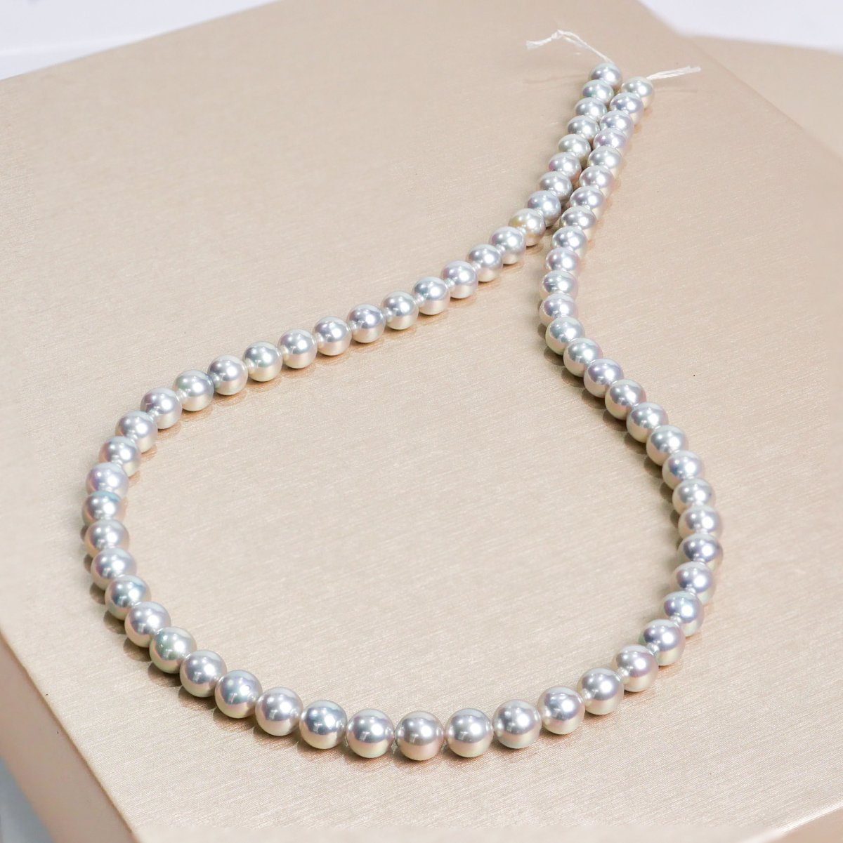 (PSL) 6.0 - 6.5 mm, Aurora Blue Rose, Strand Pearl - pakasiapearl