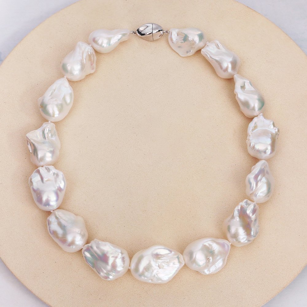 20.0 mm -24.0 mm Freshwater Pearl Uniform Necklace - pakasiapearl