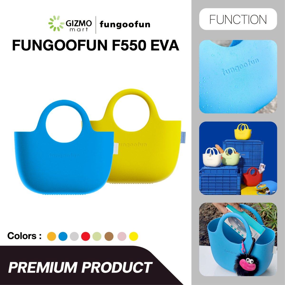 Fungoofun Shopping Bag F550 กระเป๋า EVA กันน้ำ น้ำหนักเบา