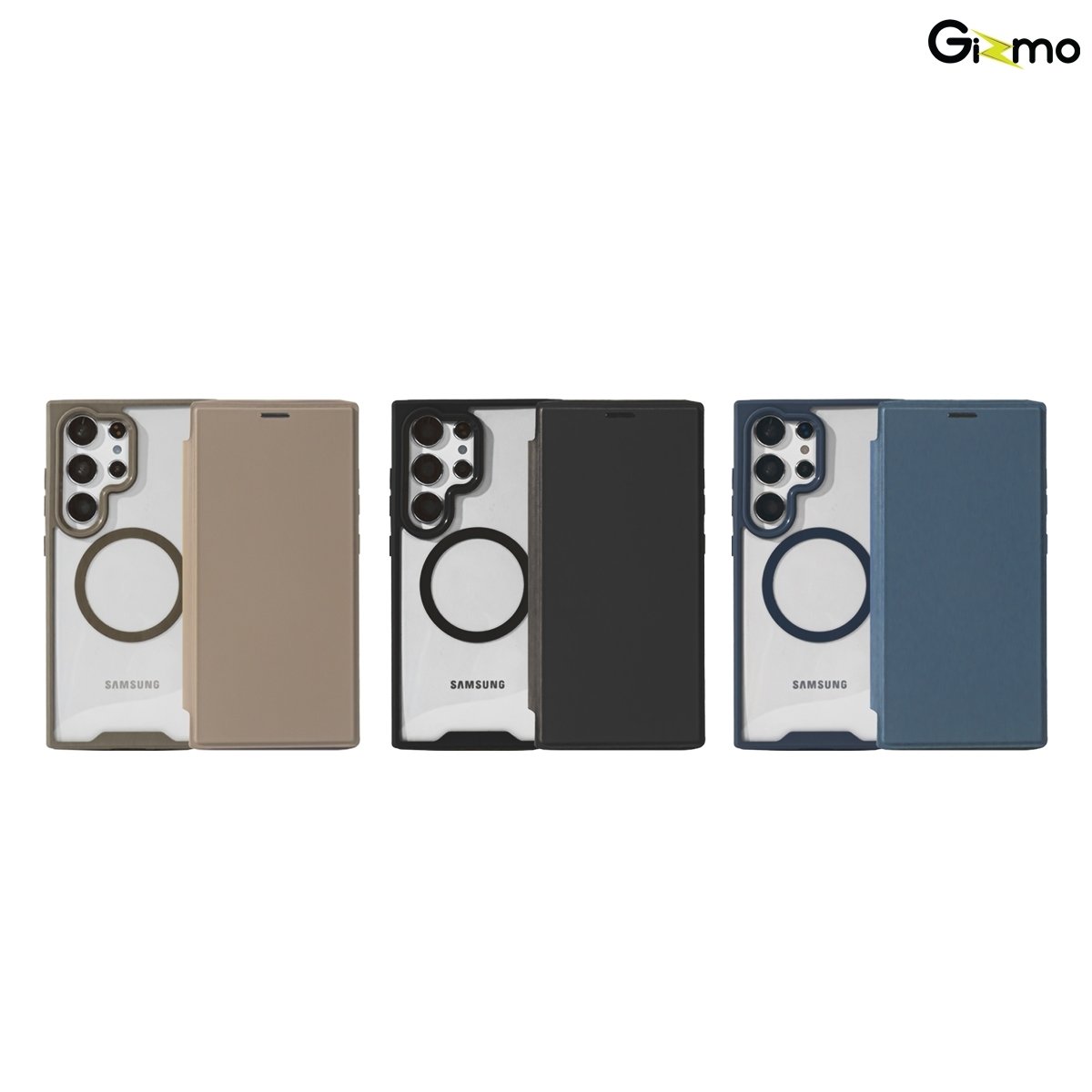 Gizmo Fary Flip Mag เคสฝาพับปิด-เปิด หลังใส รองรับชาร์จไร้สาย รุ่น S24 ...