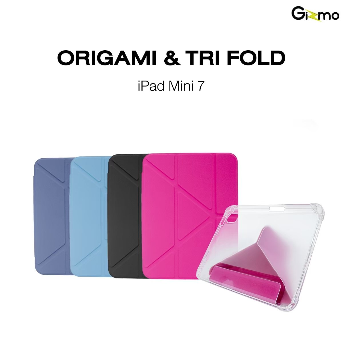 Gizmo เคส iPad Mini 7 เคสไอแพดมินิ ทนทาน มีช่องเก็บปากกา รุ่น Origami ...