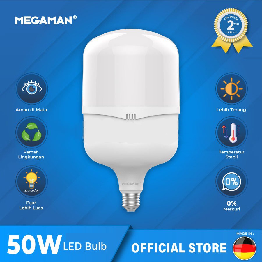 หลอด High Power Bulb LED 50W WarmWhite E27