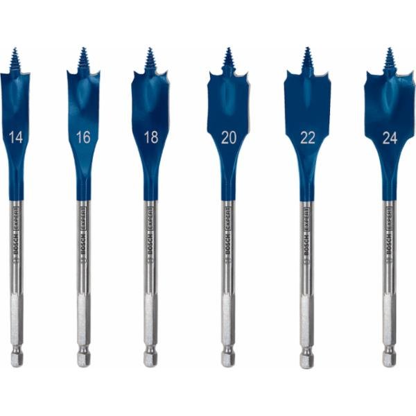 BOSCH รุ่น Expert SelfCut Speed Pack ดอกเจาะไม้ใบพาย 6 ชิ้น (14-24มม. ...