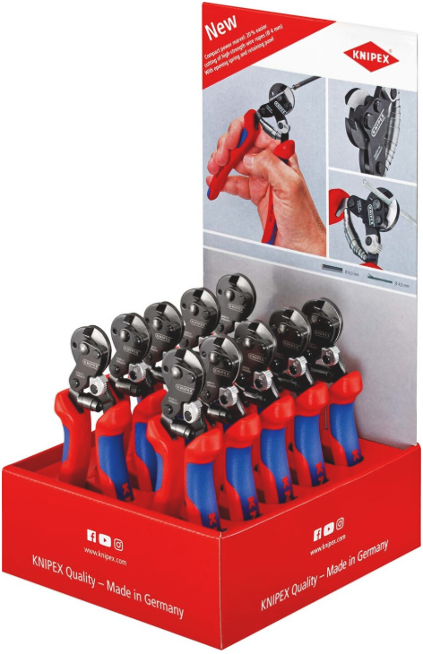 KNIPEX รุ่น SALES DISPLAY 95 62 160 เครื่องตัดลวดสลิง การจัดแสดงบน ...