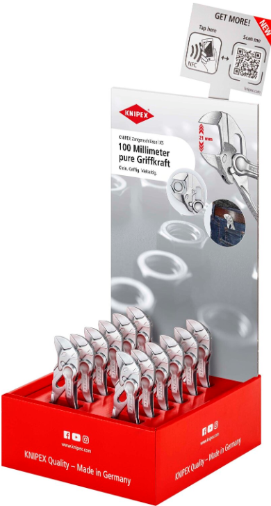 KNIPEX รุ่น Counter Display 12x 86 04 100 คีมคอม้า แบบพกพา การจัดแสดงบน ...