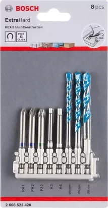 Bosch รุ่น 2608522420 ชุดผสมดอกไขควง PICK & CLICK EXTRA HARD และดอก ...