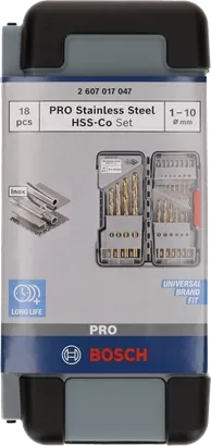 Bosch รุ่น ชุดดอกสว่านโลหะ TOUGHBOX HSS-CO 18 ชิ้น (1-10 มม. ...