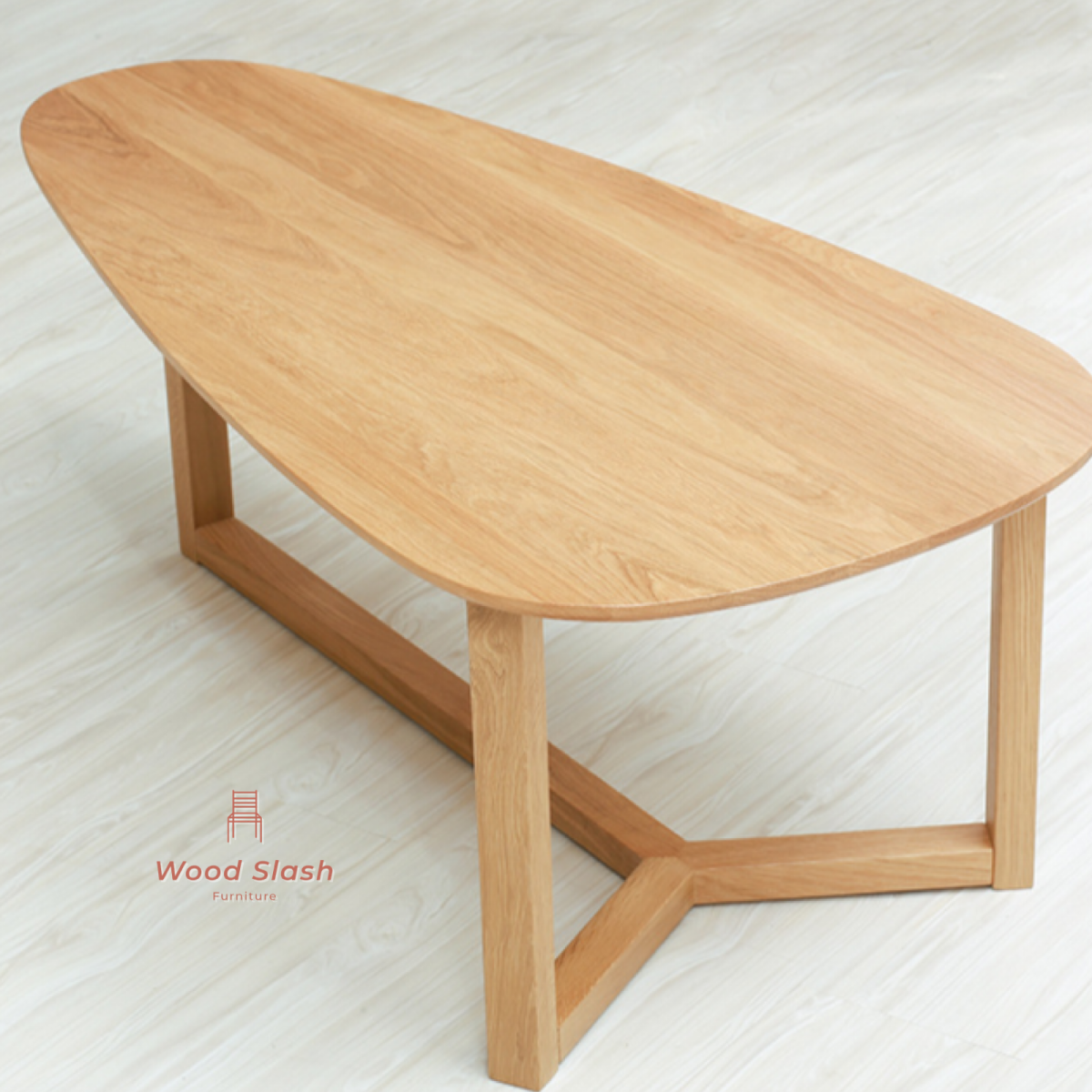 Wood Slash โต๊ะกลาง โต๊ะกาแฟ Yui (ゆい) ขนาด 120x70x45 ไม้โอ๊ค - woodslash